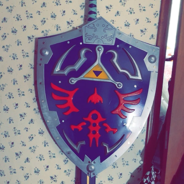 Fully Handmade Link Dark Hylian Shield Replica and Links Ornate ...