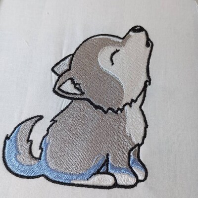 Mini Wolf Embroidery Design, Machine Embroidery, Mini Wolf Embroidery ...