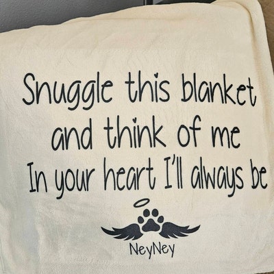 Personalized Memorial Blanket With Poem and Optional Photo - Etsy