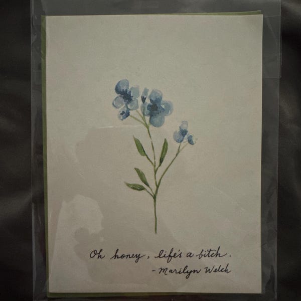 Forget Me Not Card - Etsy