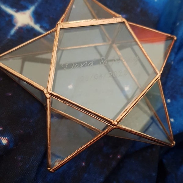 Engraved Constellation Star Ring Box: Sea Wedding Decor - Etsy