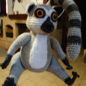 CROCHET PATTERN Lester the Lemur Crochet Amigurumi Stuffed Animal Plush ...