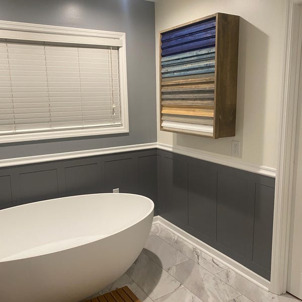 Rustic Electrical Panel Cover - Tuscan Orange Mountain With Trees ...