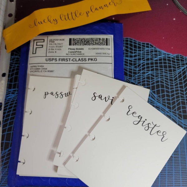 MICRO Checkbook Register Tracker Happy Planner Insert - Etsy