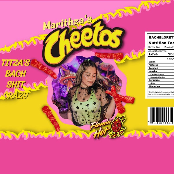 Custom Chip Bags, Cheeto Custom Bag, Personalized Cheeto Bag, Party ...