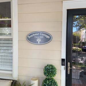 Custom Carved Wood Cottage/house Sign Burgundy With Engraved - Etsy