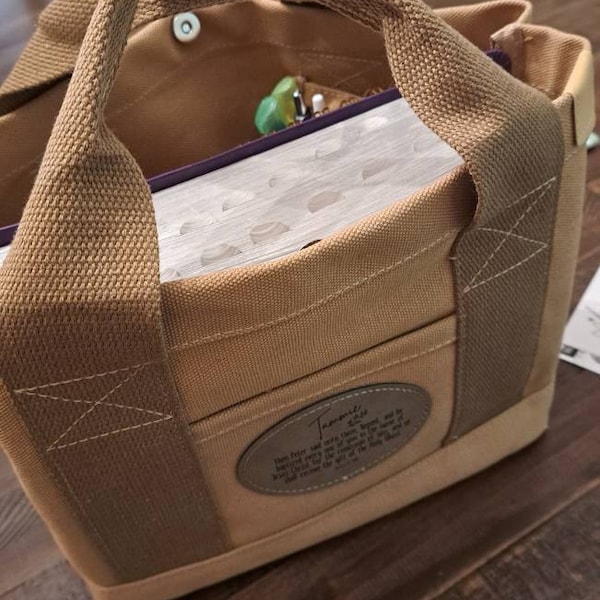Bible Bag,canvas Satchel Tote, Multi Pocket,personalized,religious Gift Women,bible Study ...