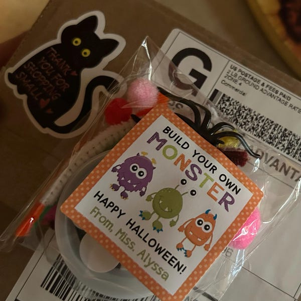 Assembled Halloween Party Favors, Build Your Own Monster Kit ...