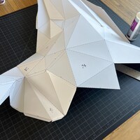 MASKA KOZY - Format A3 - DIY - Szablon - Origami - Papierowe Rzemiosło ...