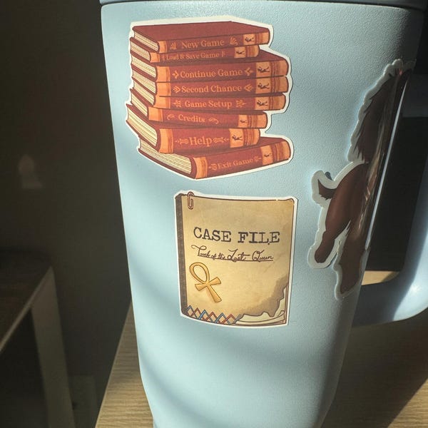 Nancy Drew 7 Keys Elka's Laptop Stickers Sticker Sheet Laptop Gaming ...