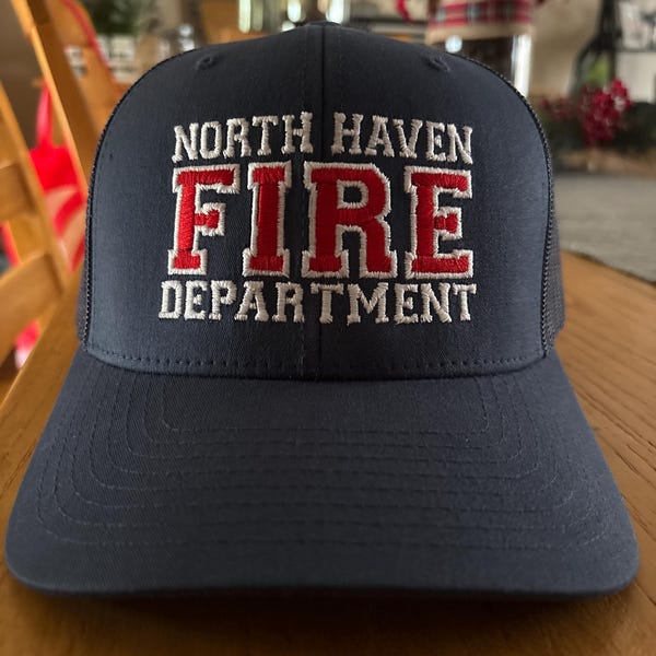 Free Personalization, Custom Fire Department Embroidered Hat, Fire Dept ...