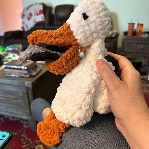 Pelican Crochet Pattern, Amigurimi Pattern, Crochet Pelican, Lovey ...