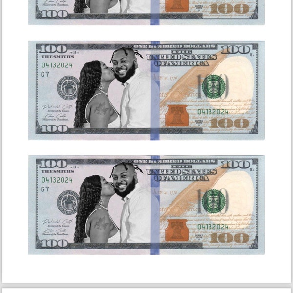Your Face on Money, Game Money, 100 Dollar Bill, Party Money, Custom ...