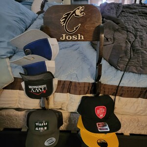 Custom Cap Rack for 20 Caps Hat Rack Carved Cap Rack | Etsy