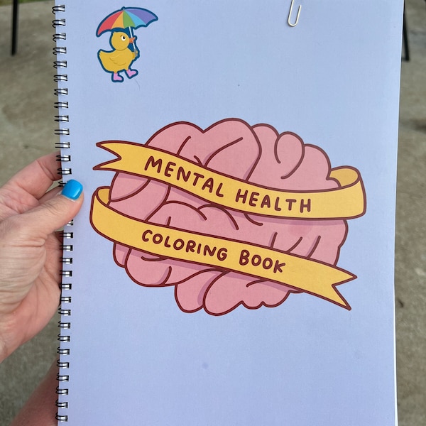 Mental Health Coloring Book (wire-bound) | Kids and Adult Coloring Book ...