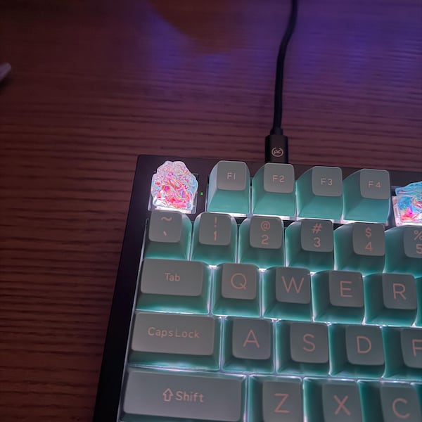 Ocean Kirby 1 Artisan Keycap Dark Blue | Summer Beach Keycaps ...