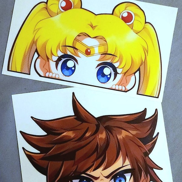 Bunta Fujiwara Peeker | Sticker | Kawaii | Initial D | Chibi - Etsy