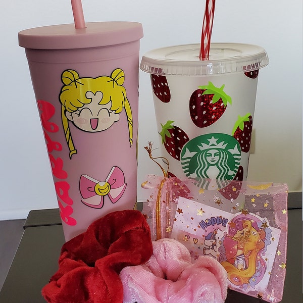 Pink Checkered Coquette 16oz Glass Cup| Girly Cups | Bows Coquette ...