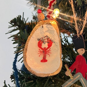 Sea Turtle Shell Ornament. Turtle Christmas Ornament. Oyster Shell ...