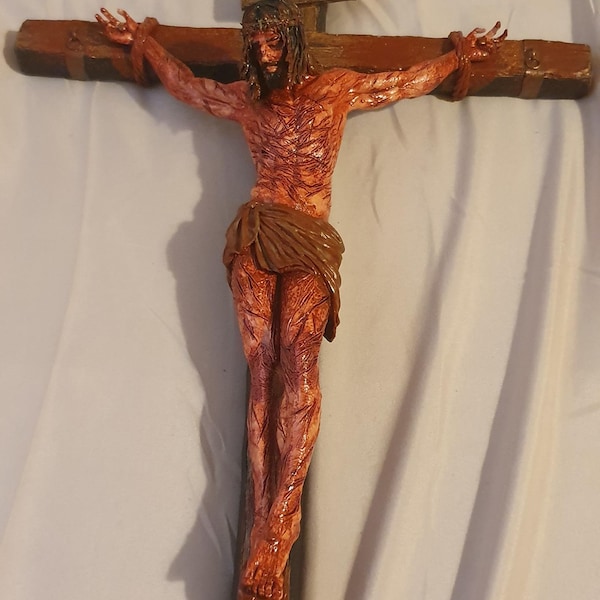 The Passion of The,realistic Christ, Crucifix, Jesus, Catholic Art, 3D ...