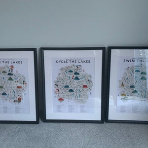 Wainwright Fells Illustrated Map Checklist. the Complete 214 - Etsy UK