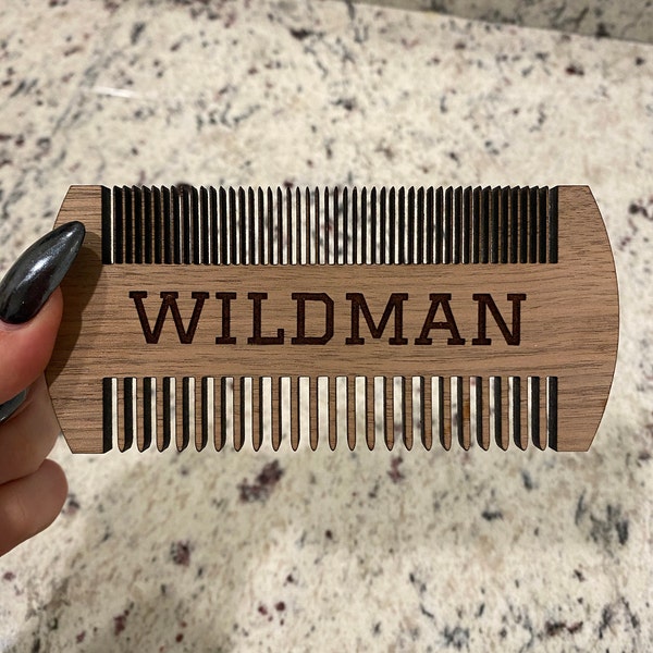Beard Buster 2.0 Beard Comb Glowforge Cut File - SVG / PDF Format ...