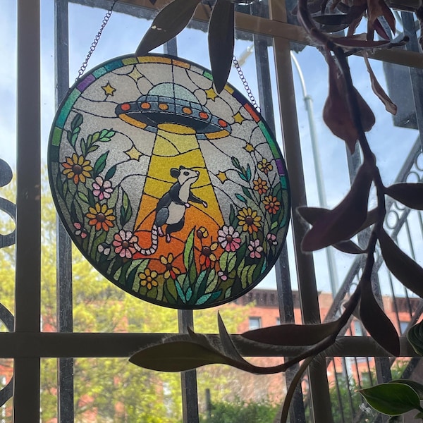 Solar System GLASS Suncatcher, Universe Galaxy Decor, Solar System ...