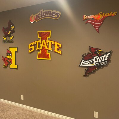Vintage Iowa State '78'83 Logo Metal Art - Etsy