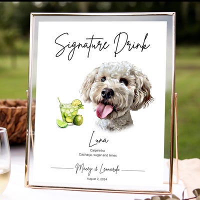 Custom Pet Seating Chart, Dog Seating Chart Sign, Custom Seating Chart ...