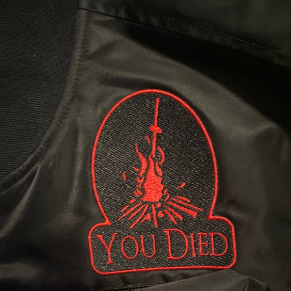 Dark Fantasy You Died/git Gud Fully Embroidered Morale Patch, Video ...