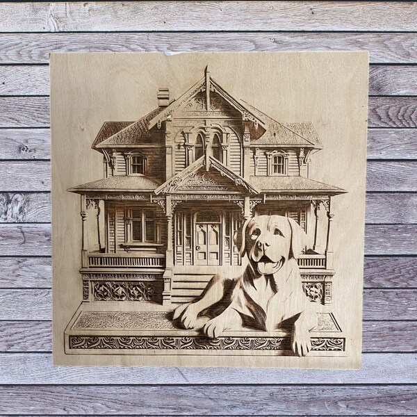 Labrador Retriever 3D Illusion Digital Design for Laser Engraving, Dog ...