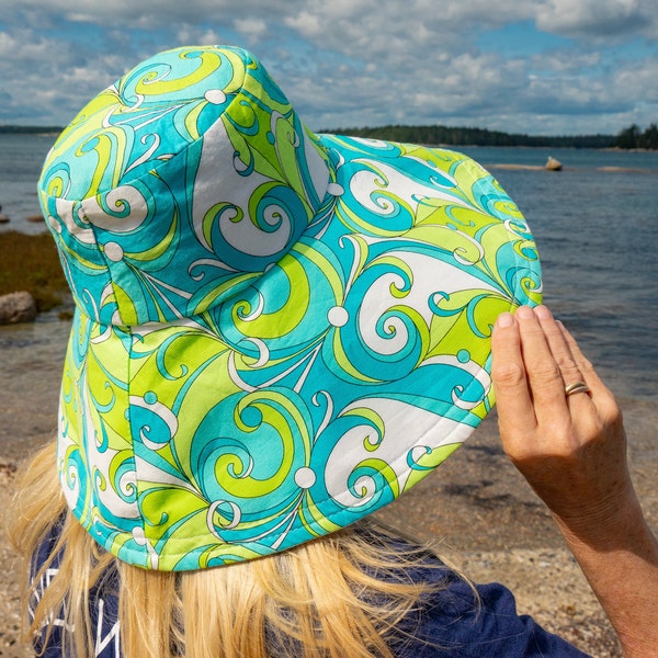 Extra Large Sun Hat. Made to Order Wide Brim Hat Select Color and Size ...