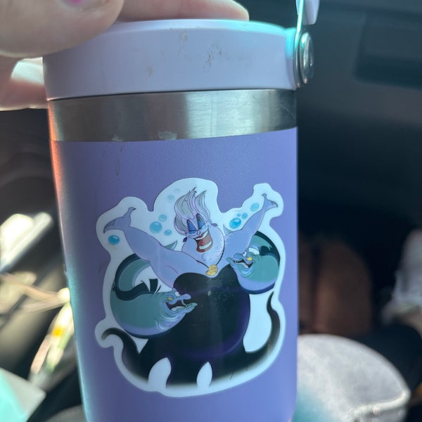 Ursula Vinyl Sticker: the Little Mermaid Sea Witch, Waterproof Decal - Etsy