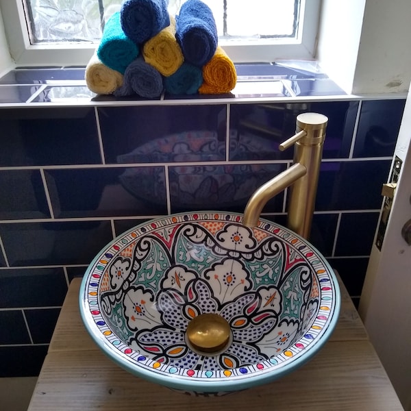 Ceramic Sink for Bathroom 100% Handmade,best Deals Etsy,vessel Sink ...