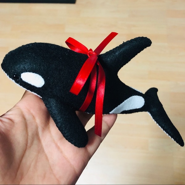 Felt Orca/ Killer Whale Pattern PDF, Ocean, Seaside, Felt Toy ...