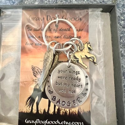 German Shorthaired Pointer Memorial Keychain, GSP Key Chain, Dog ...