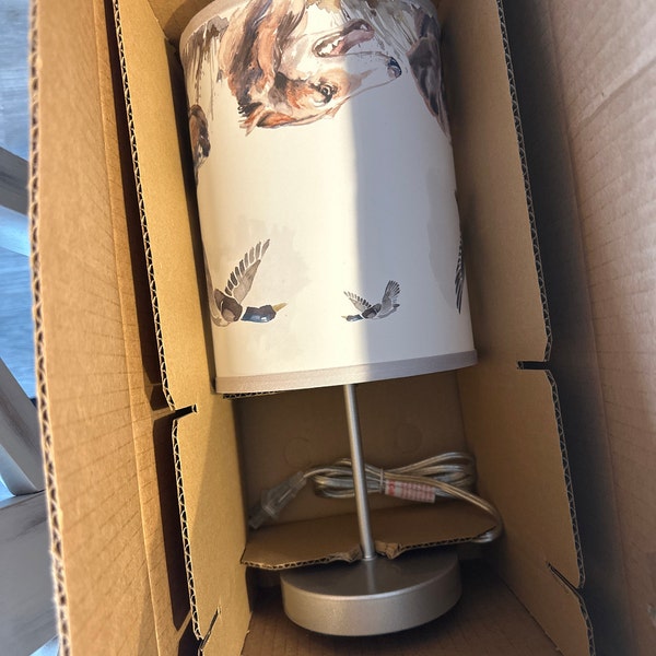Hunting Table Lamp, Ducks and Dogs Hunting Lamp, Hunting Baby Room ...