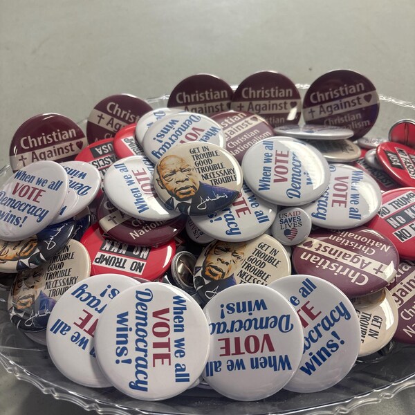 John Lewis Good Trouble Civil Rights Pin BLM Button B58 - Etsy