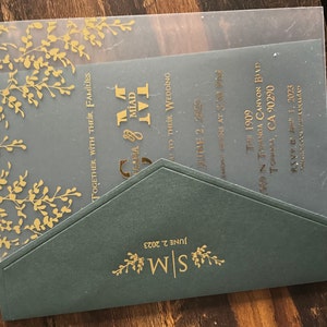 Luxury Wedding Invitation Frosted PVC, Sealed Luxury Wedding Invitation ...