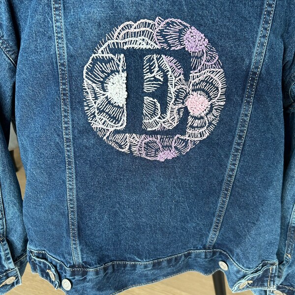 Floral Letter "e" Hand Embroidery Pattern / Digital PDF Download ...