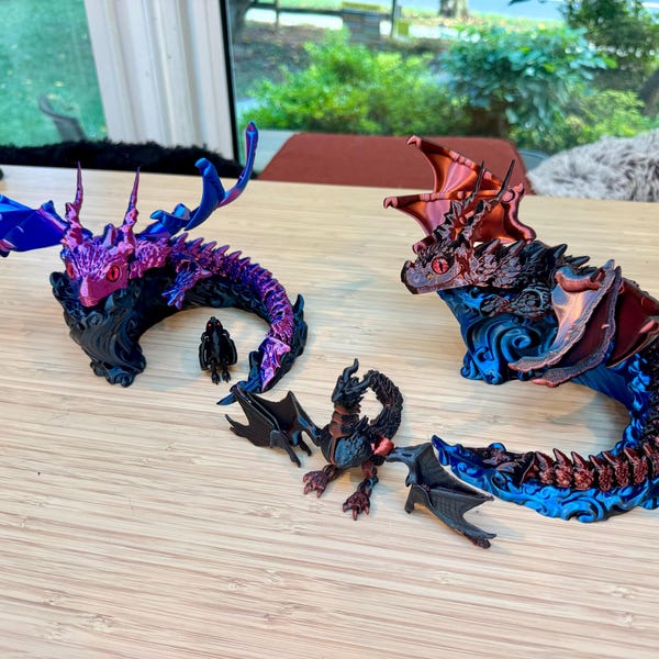 Articulated Winged Dragon – Stunning 3D Printed Flying Dragon Toy With ...
