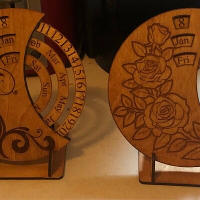 Farm SVG Engraving Perpetual Calendar Laser Cut Files - Etsy