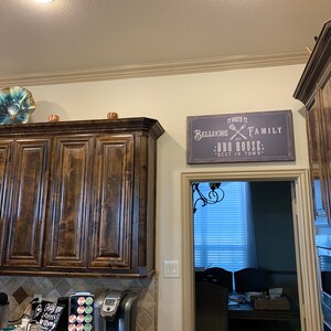 Personalized BBQ House Sign Personalized Huge Canvas Print Custom Name ...