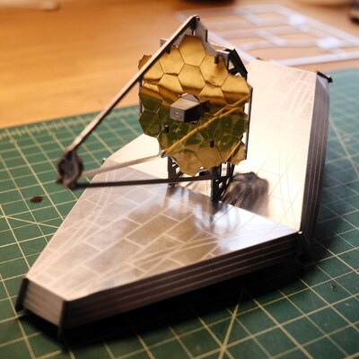 James Webb Space Telescope Model Kit Laser Cut Illustrated - Etsy