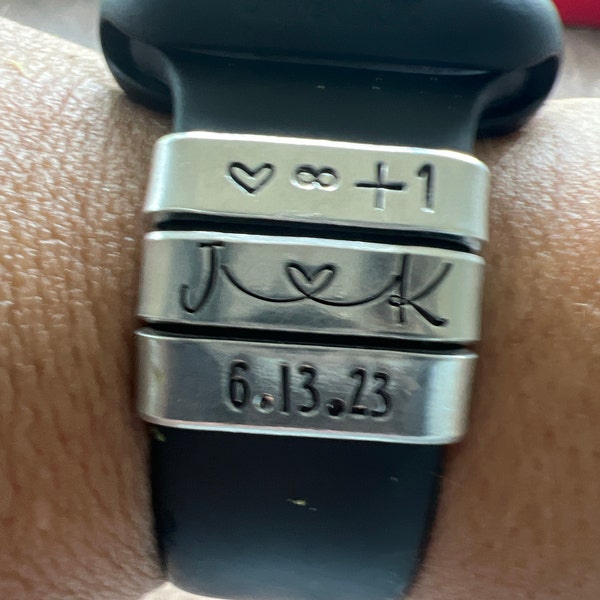 Couples Gift, Personalized Watch Band Charm, Smart Watch Charm, Unique ...