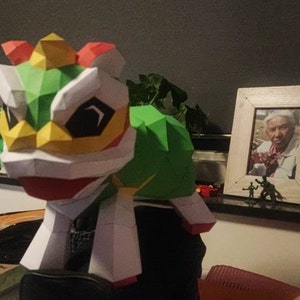 Frog Paper Model ,papercraft , DIY , Low Poly , PDF Papercraft , Frog ...