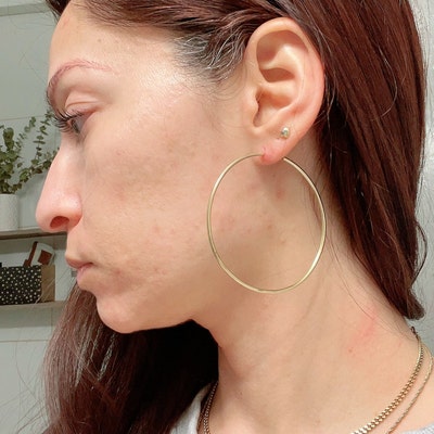 60MM Thin Hoops in 18K Gold Filled, Gold Hoops, Gold Filled Hoops, Gold ...
