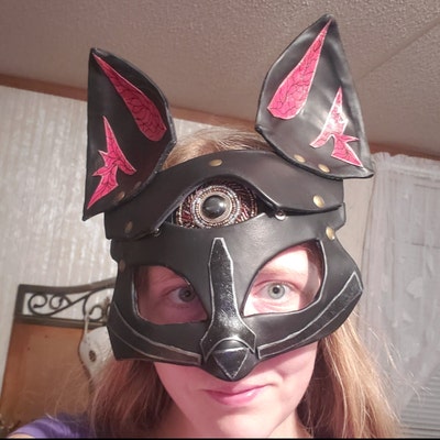 Black Leather Mask Furious Fighter Mask Post-apocalyptic Warrior Mask ...