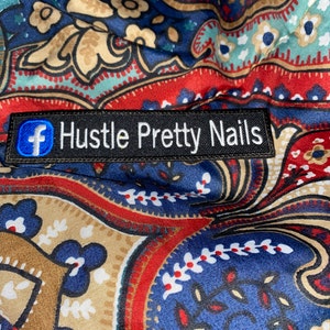 Facebook Logo Custom Embroidered Name Tag Patch - Etsy