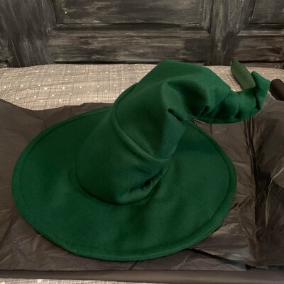 Autumn crooked Mage Witch Hat / Wizard Hat / Pointy Hat / Mage ...